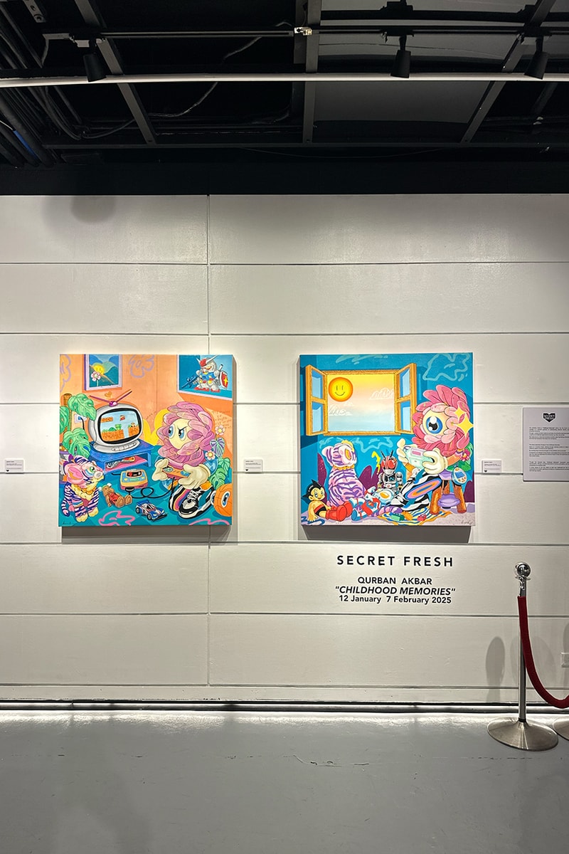 Qurbani Akbar "Childhood Memories" Solo Exhibition di Manila | Hypebeast