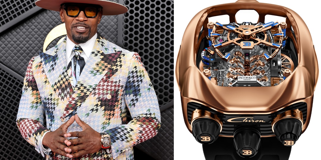 Wrist Check Jamie Foxx pakai Jacob & Co. Bugatti Chiron V2 di Grammys ...