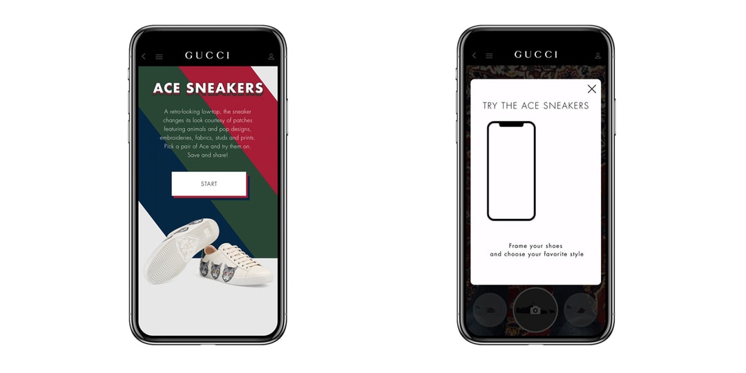 グッチがスマホをかざすだけでシューズの仮想試着ができるAR機能を発表 | Hypebeast.JP