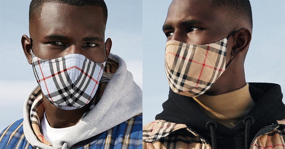 버버리, 항균 기술이 적용된 첫 체크 패턴 페이스 마스크 출시 | Hypebeast.KR | 하입비스트