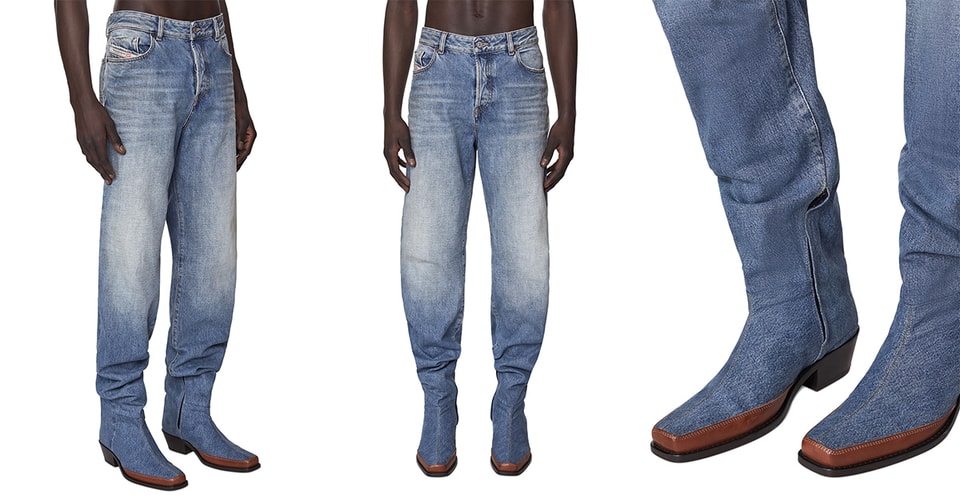 진과 부츠가 결합된 디젤 2022 SS 1955 007A7 스트레이트 진 출시 | Hypebeast.KR | 하입비스트