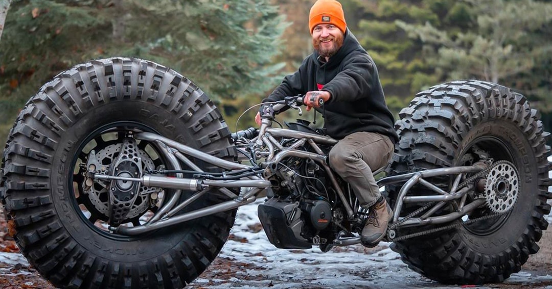 미국의 유튜버가 46인치 몬스터 트럭 휠이 달린 바이크를 제작했다 | Hypebeast.KR | 하입비스트