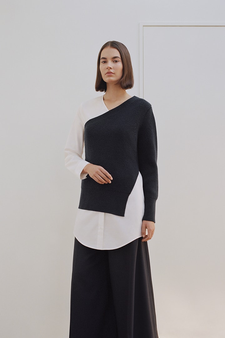 COS 2018 春夏最新宣傳照，以深藍 x 白色譜出極簡輪廓 - POPBEE