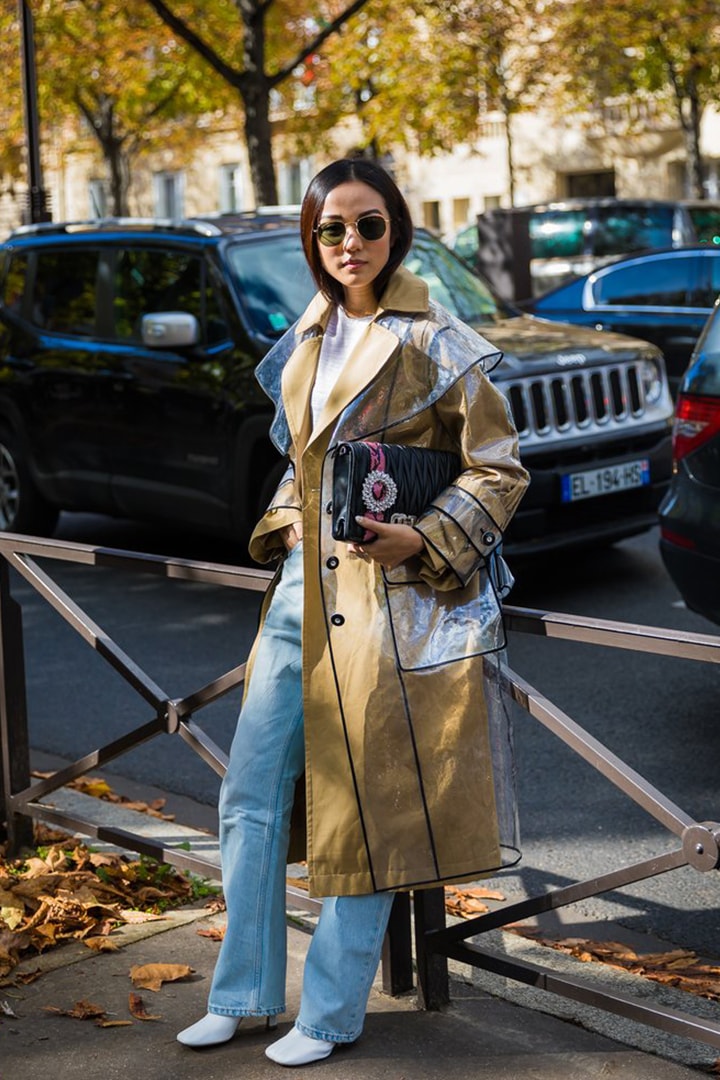 時裝週街拍照零失手穿搭組合 牛仔褲 tee - POPBEE