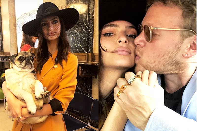 Emily Ratajkowski 結婚選擇 Zara 西裝套裝，而不穿白色婚紗的原因 - POPBEE