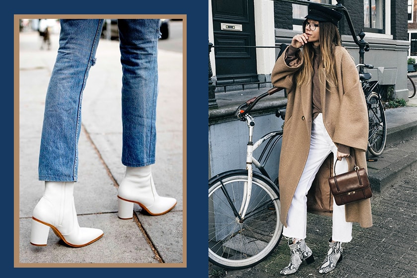 2018 秋冬天橋潮流 蛇紋 boots - POPBEE