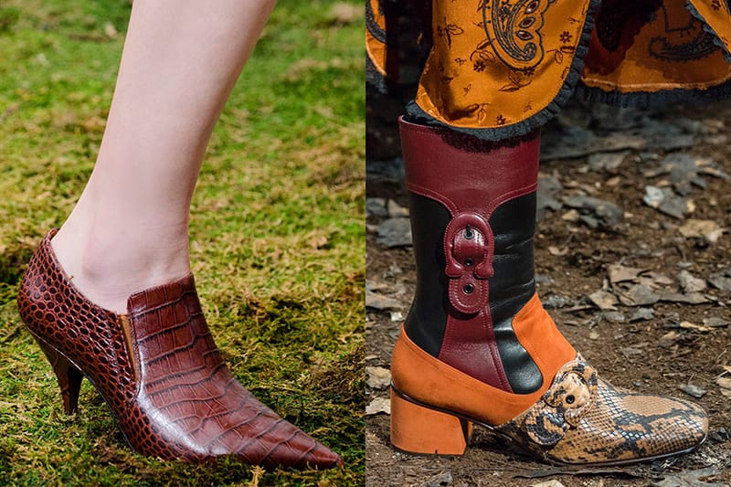 2018 秋冬天橋潮流 蛇紋 boots - POPBEE