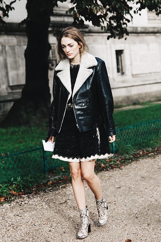 2018 秋冬天橋潮流 蛇紋 boots - POPBEE