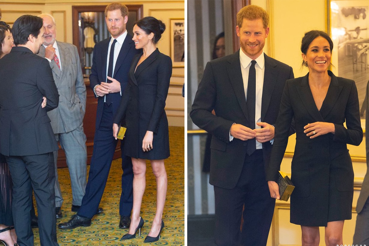 梅根王妃大膽穿上西裝短裙亮相晚會 - POPBEE