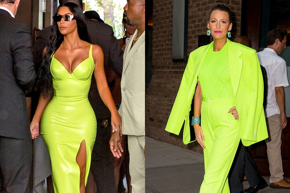 Kim Kardashian 與 Blake Lively熒光色穿搭 - POPBEE