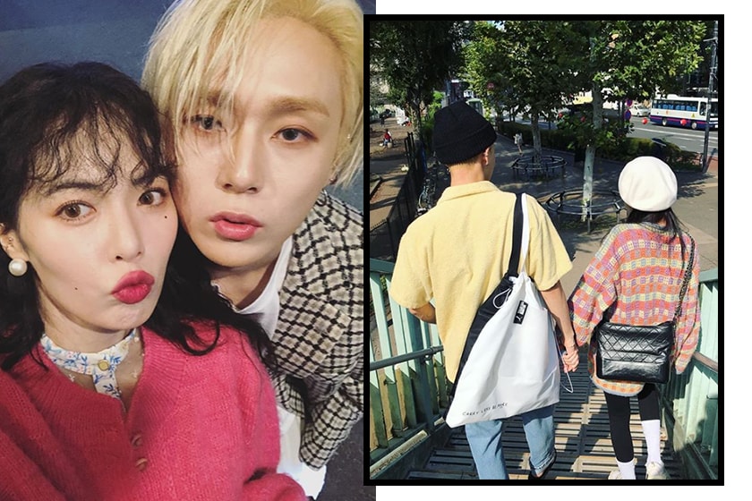 泫雅跟男友 E'dawn 首次以情侶檔現身 Jimmy Choo 活動大放閃光彈 - POPBEE