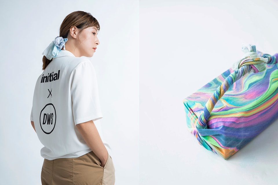 initial 於 Clockenflap 內搭起白色的小屋，讓你體驗以墨流藝術製作手巾！ - POPBEE