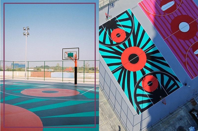 CDG 最知名愛心插畫家 Filip Pagowski 到淡水創作台北最美籃球場！ - POPBEE