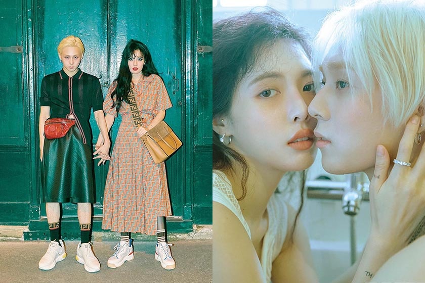 甜蜜又時髦的閃光彈：泫雅和男友 E'dawn 首個情侶畫報公開！ - POPBEE