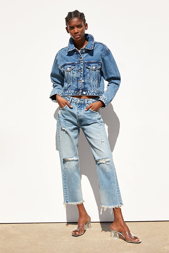 Denim on Denim 不一定只有型格硬朗，Zara 教你穿出亦剛亦柔的牛仔造型 - POPBEE