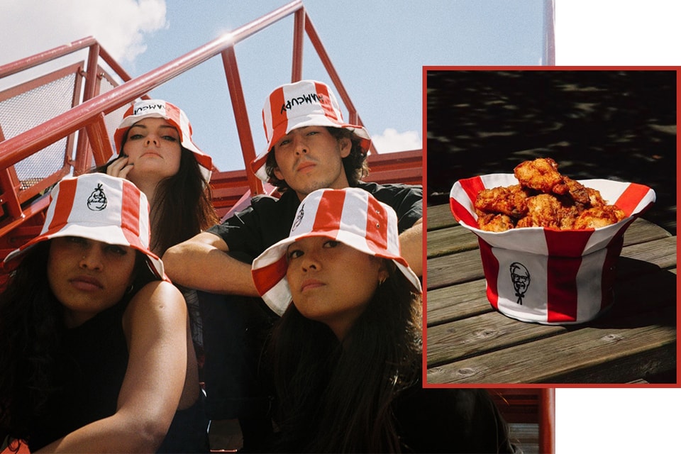 KFC 與街頭品牌聯乘推出帽子、雞桶並用的限量漁夫帽！ - POPBEE