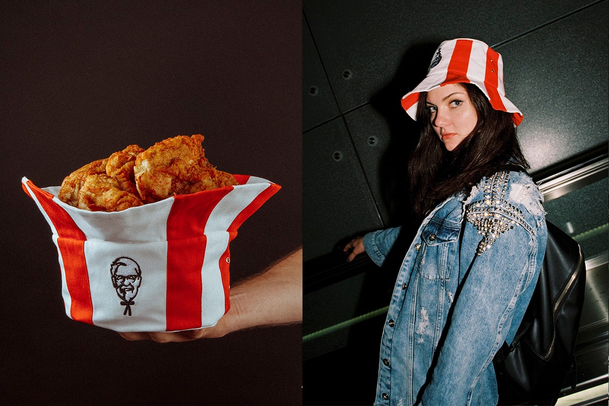 KFC 與街頭品牌聯乘推出帽子、雞桶並用的限量漁夫帽！ - POPBEE
