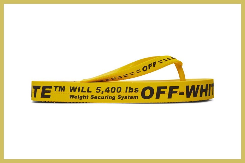 Off-White 腰帶化為人字拖！會成為下一件街頭爆款嗎？ - POPBEE
