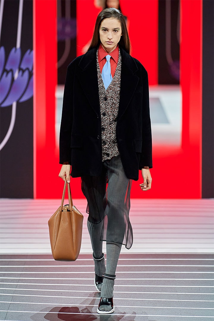 2020 米蘭時裝周秋冬系列：廓形西裝、流蘇裙……Prada 示範如何襯出具力量的女性美！ - POPBEE