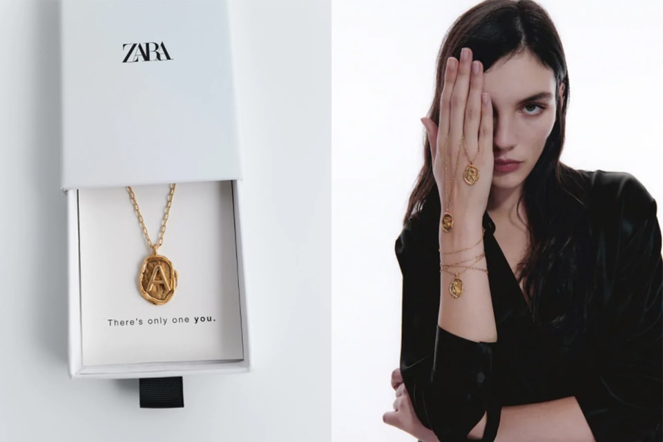 Zara 金色字母項鏈新上架已快斷貨，復古高貴質感媲美奢侈名牌！ - POPBEE