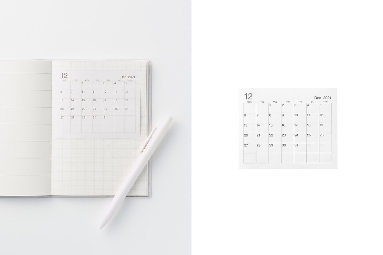MUJI 年曆、手帳本開賣，為 2022 的美好日常準備！ - POPBEE