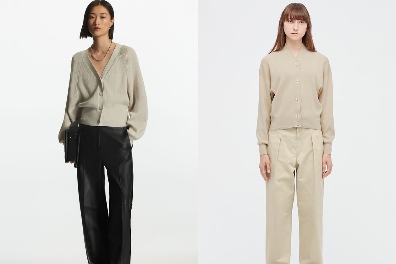 同一款針織外套卻有 10 倍價錢差！貴價 COS vs 平價 UNIQLO 誰更勝一籌？ - POPBEE