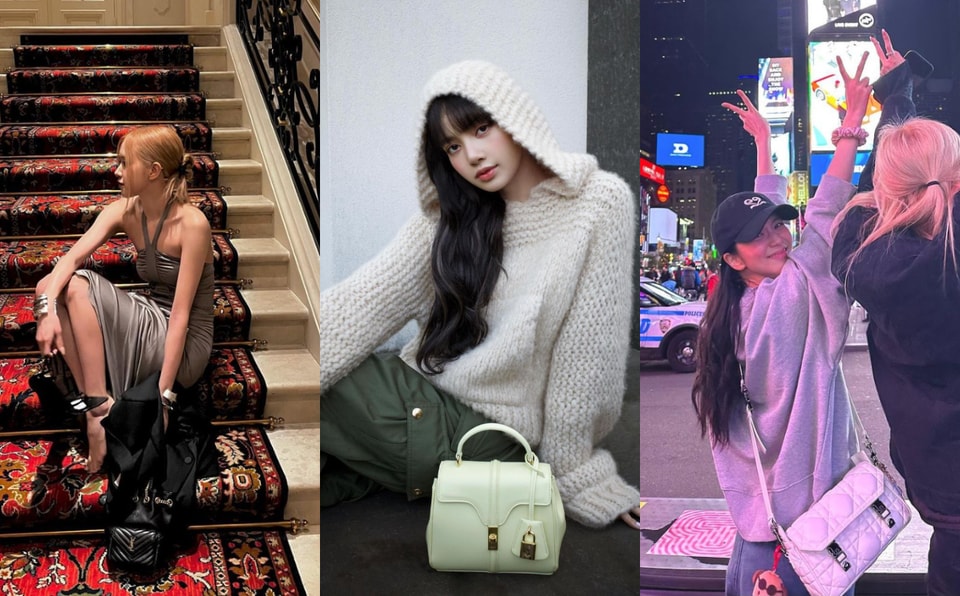 是要正式告別小廢包嗎？BLACKPINK Lisa、Rosé、Jisoo 也紛紛轉用中小型袋款 - POPBEE