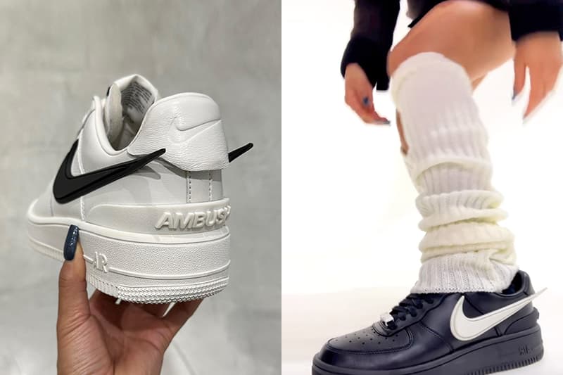 最期待的極簡黑白配色：AMBUSH x Nike Air Force 1 被 Yoon Ahn 搶先曝光！ - POPBEE