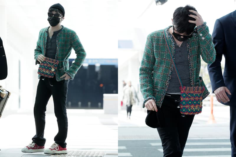 無法取替的時尚感：G-Dragon 機場穿搭秒上熱搜，搶先背上 Chanel 22 Mini Bag 新款色調！ - POPBEE