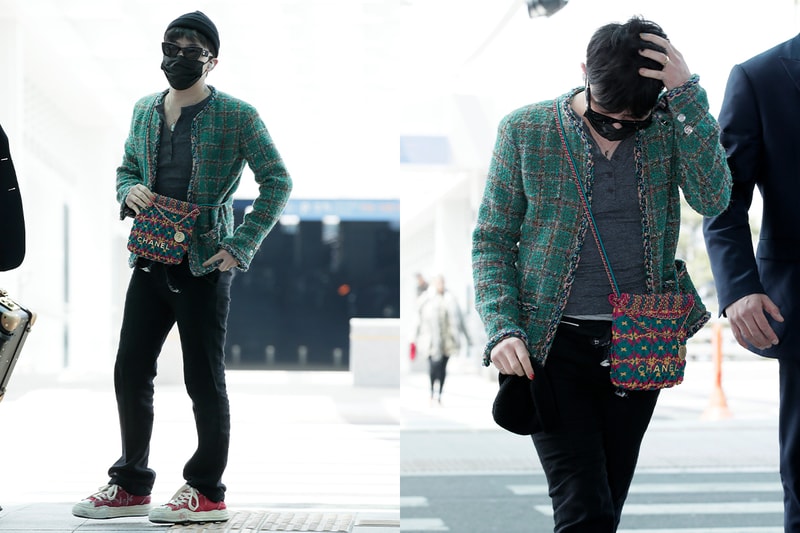 無法取替的時尚感：G-Dragon 機場穿搭秒上熱搜，搶先背上 Chanel 22 Mini Bag 新款色調！ - POPBEE