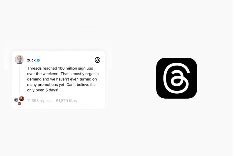 Threads 你也下載了嗎？Mark Zuckerberg 宣布還沒上線一週，用戶已超過 1 億！ - POPBEE