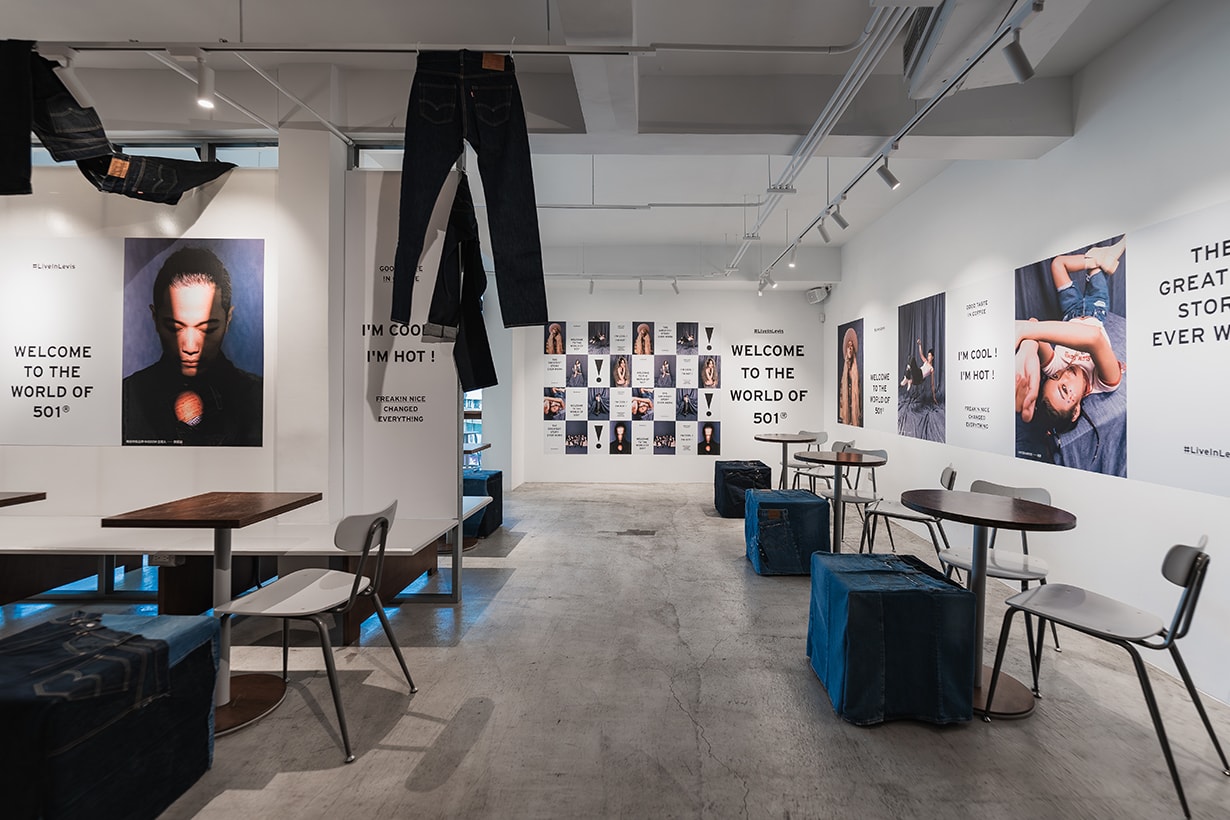 Levi's 開了咖啡廳？叛逆版 CAFE!N 限定在台中，丹寧藍拿鐵太夢幻！ - POPBEE