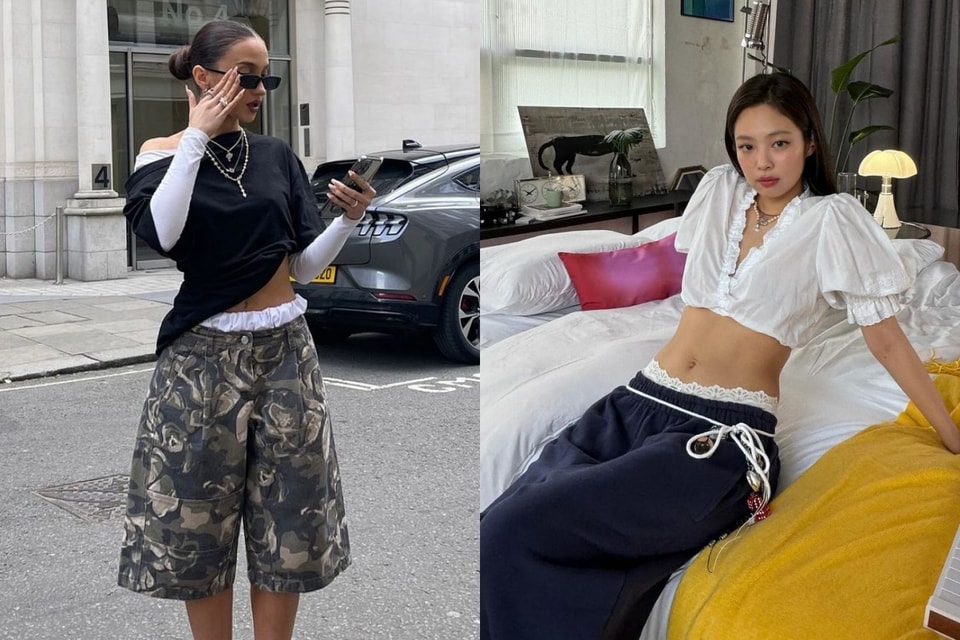 jennie 內褲外穿 sagging 穿搭 造型 復古 Y2k tips c - POPBEE