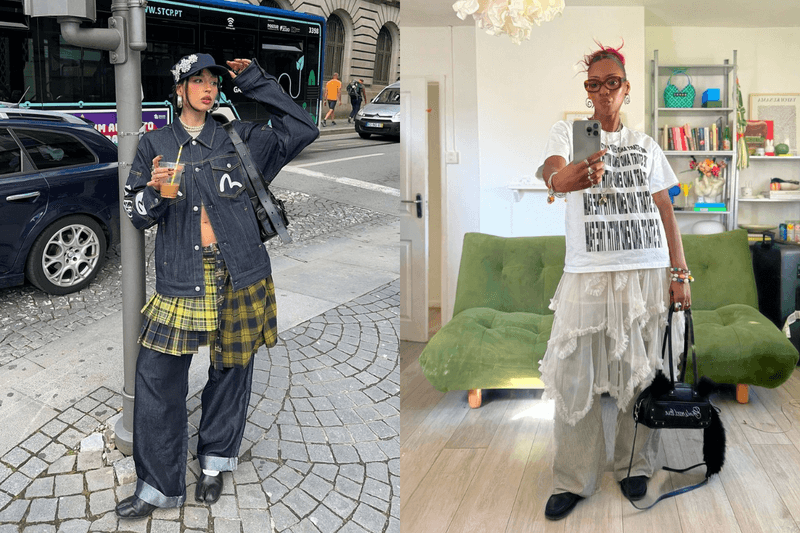 「dress over pants」依舊大熱，春夏裙裝先別急著收，這幾種層次搭配都值得嘗試！ - POPBEE