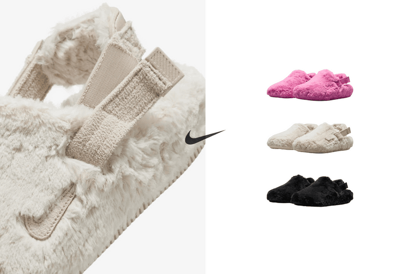 三個顏色都很可愛：賣到缺貨的 Nike 穆勒鞋，推出了冬季的毛毛版本！ - POPBEE