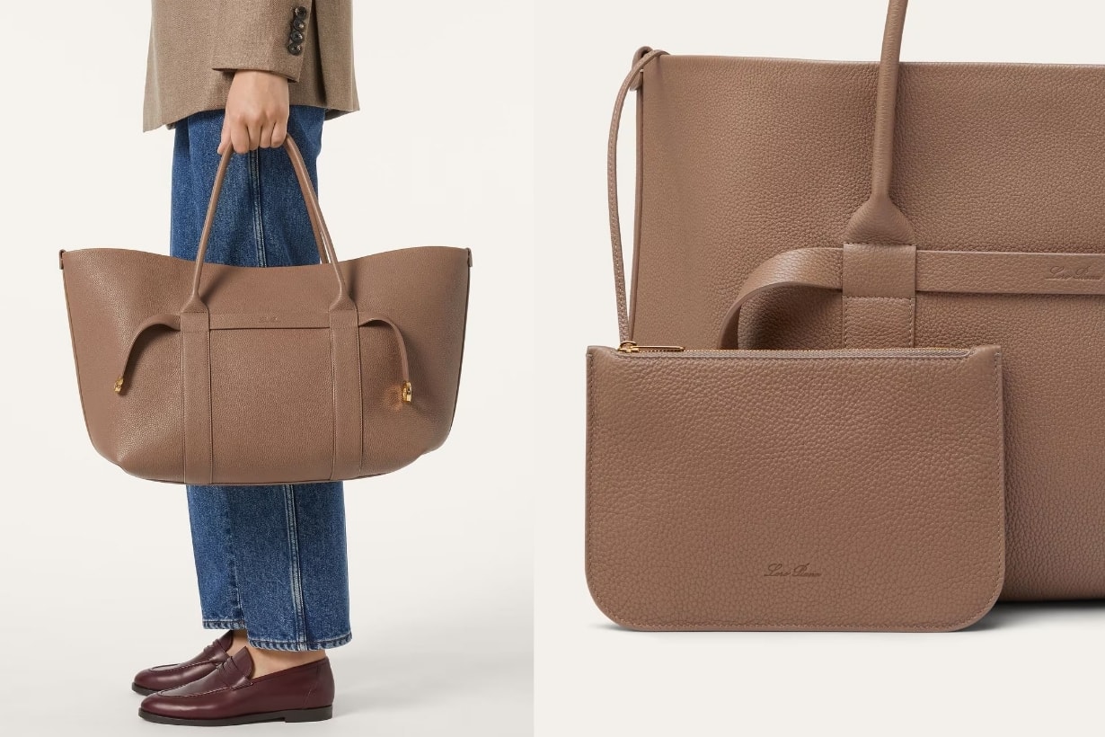 Loro Piana 推出優雅大容量 Ghiera Shopper 托特包，設有 2 種袋形隨你變換！ - POPBEE