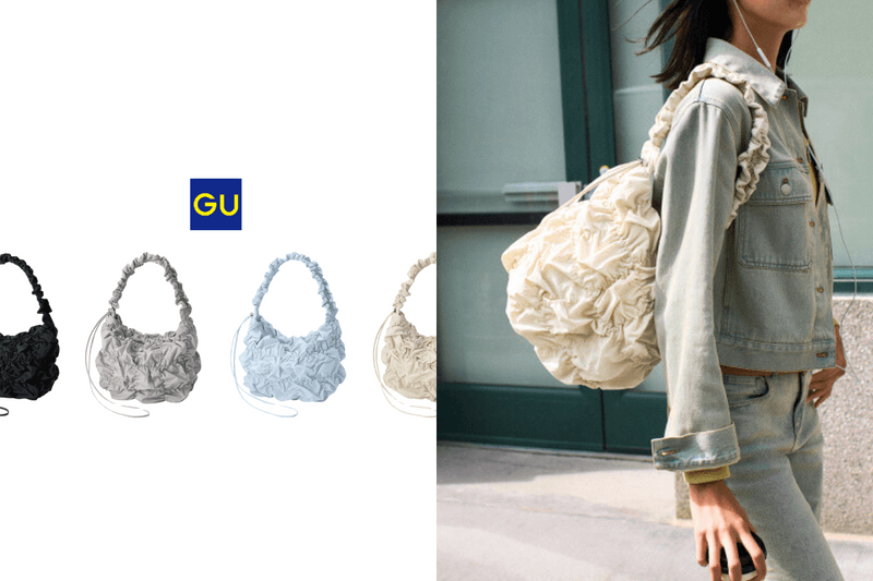 自由調整多種肩背方式：GU 三款抓皺手袋，高 CP 值換季搭配好物！ - POPBEE