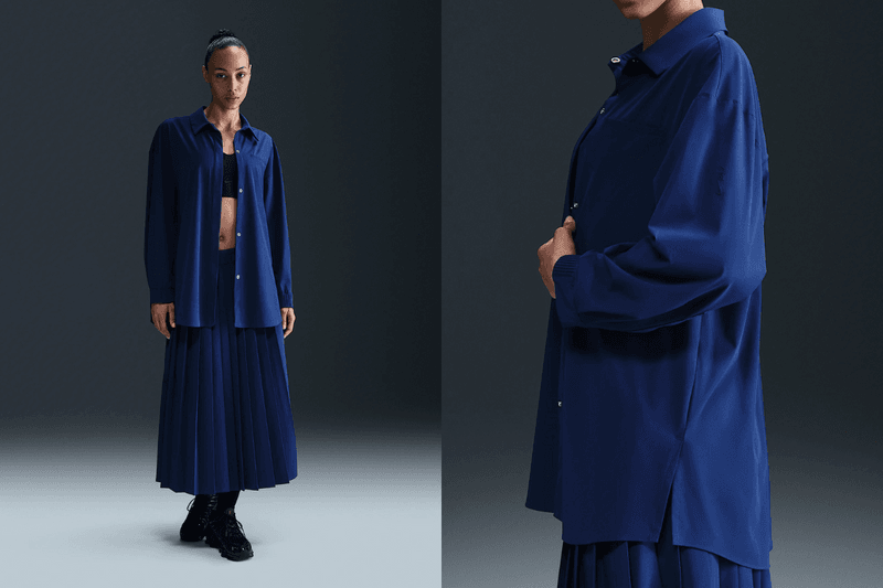 好搭的極簡配色：百褶半身裙、襯衫、寬褲 ... 請偷偷筆記 Nike 這個系列！ - POPBEE