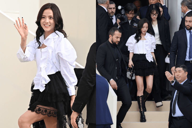 燦爛笑容感染眾人：Jisoo 現身巴黎時裝周，白天＋夜晚兩套不同造型都太美！ - POPBEE