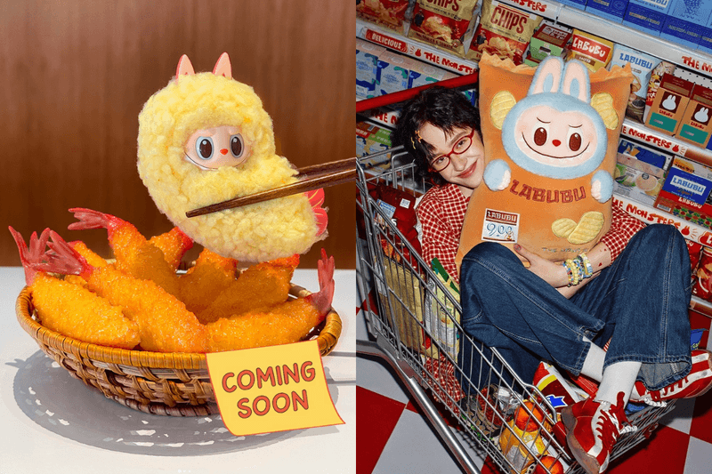 POP MART「怪味便利店」超萌登場：Labubu 變身零食怪獸，炸蝦、飯糰...還有超療癒的薯片抱枕！ - POPBEE