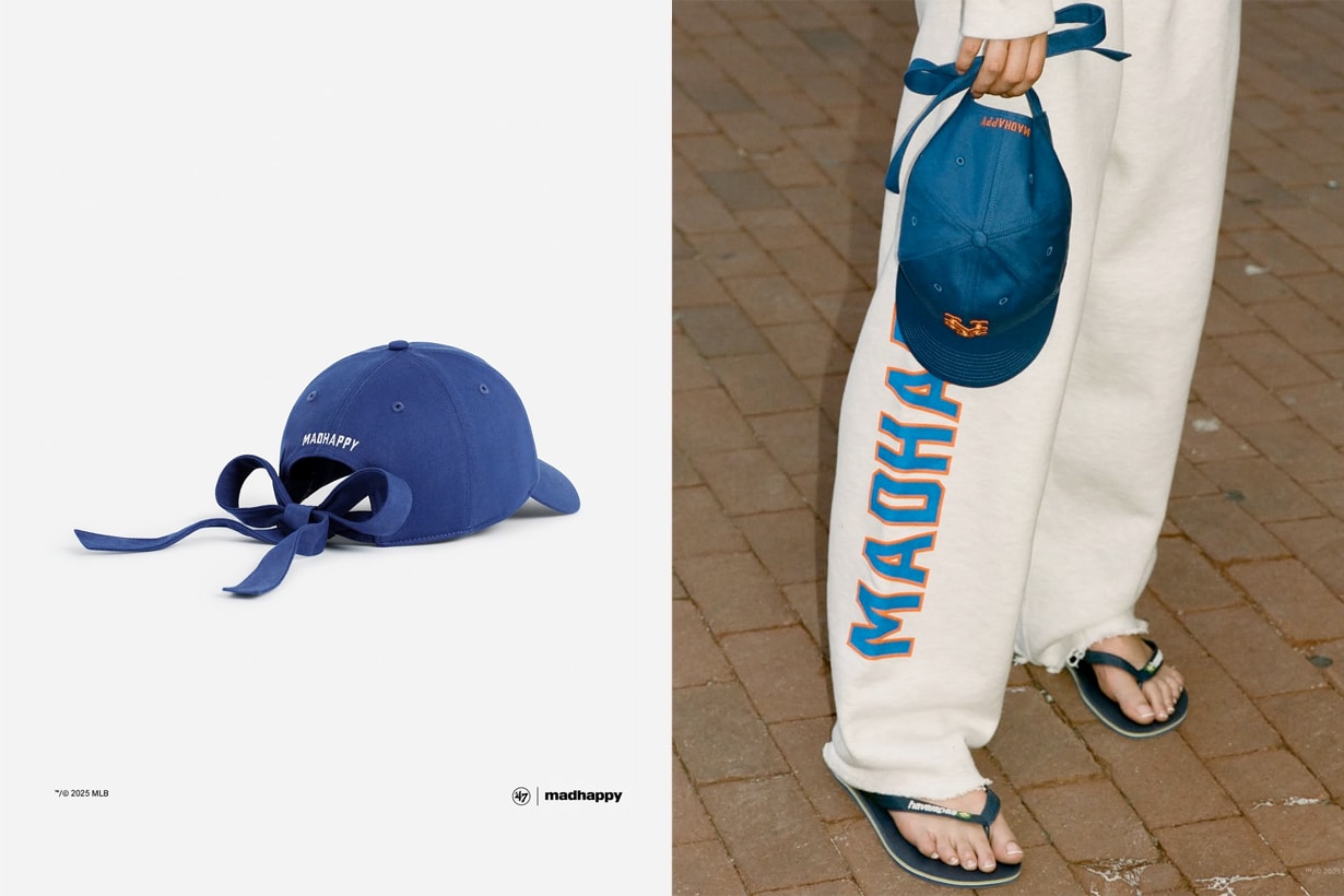經典棒球老帽 47 繫上蝴蝶結，madhappy 聯名系列的少女心很可以！ - POPBEE
