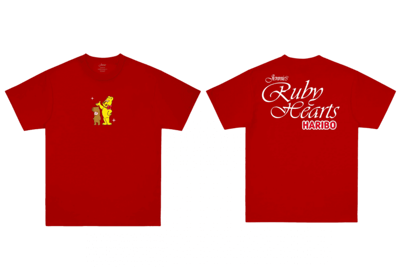 Jennie x Haribo 聯名開賣！不只是愛心軟糖，T-shirt、鑰匙圈也是滿滿的 Ruby Vibe！ - POPBEE