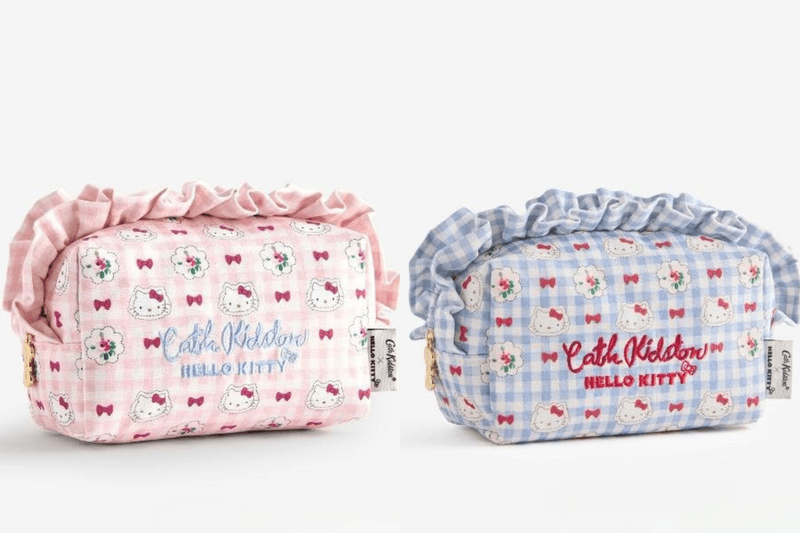 Cath Kidston × Hello Kitty 第二彈荷包不保：碎花、格紋、荷葉邊......把少女心做成日常包款！ - POPBEE