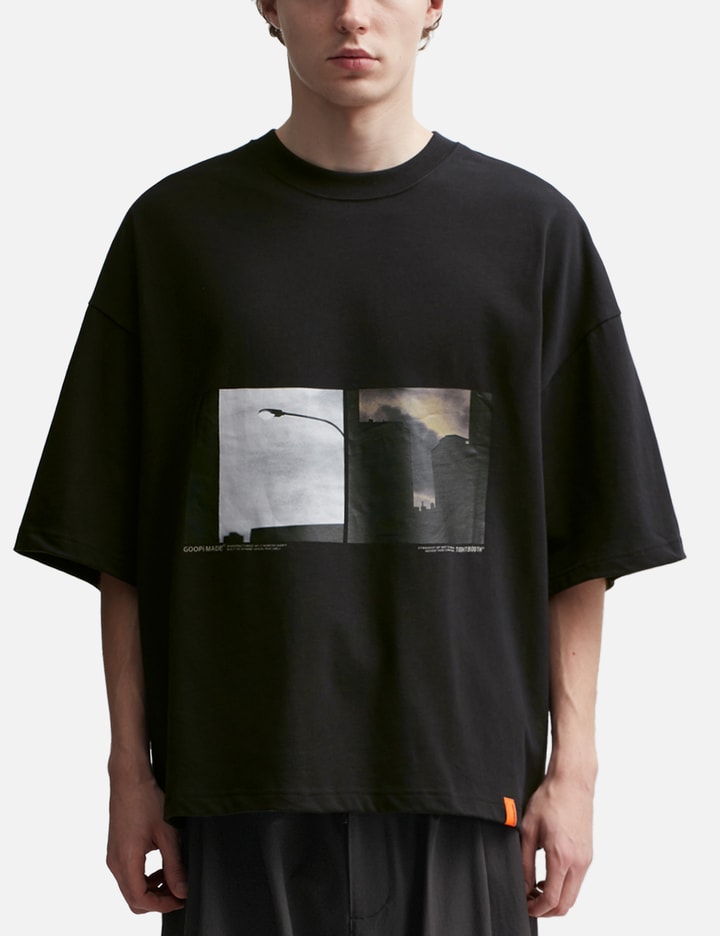 GOOPiMADE - "GMT-01T" Super Wide Logo T-Shirt | HBX