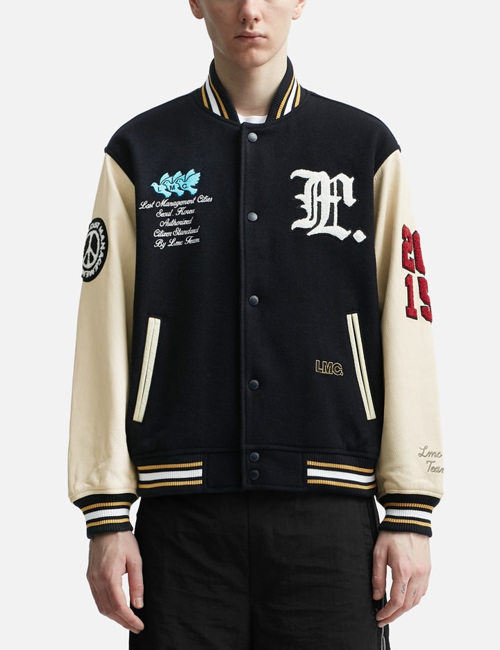 LMC - PEACE WOOL VARSITY JACKET | HBX - Globally Curated Fashion and ...