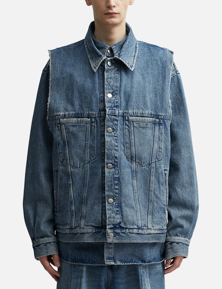 AMBUSH® - Layered Denim Shirt | HBX - Globally Curated Fashion and ...