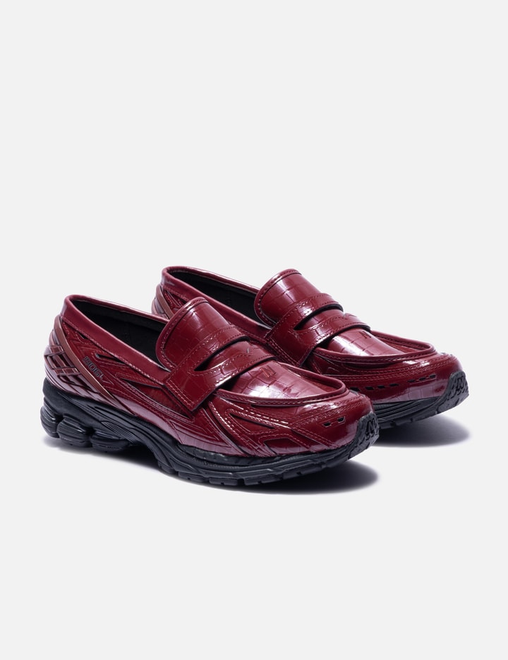 New Balance 1906L - Red leather slip-on with ABZORB heel pods | HBX