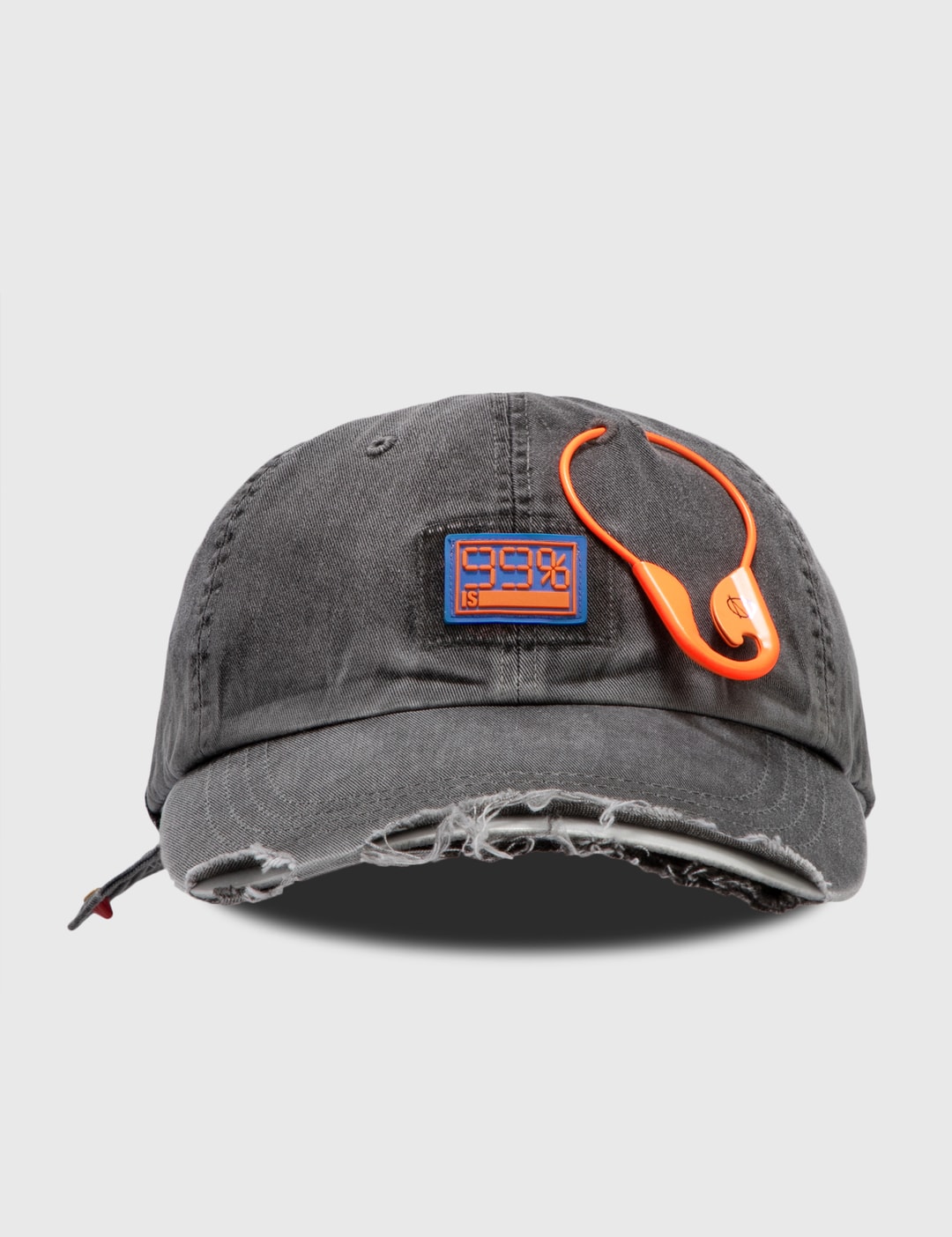 99%IS- - Washed Safety Pin Destroyed Cap | HBX - Globally Curated ...