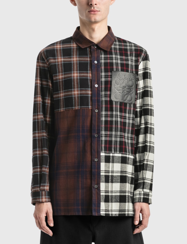 Loewe - Check Patchwork Shirt | HBX - Globally Curated Fashion and ...
