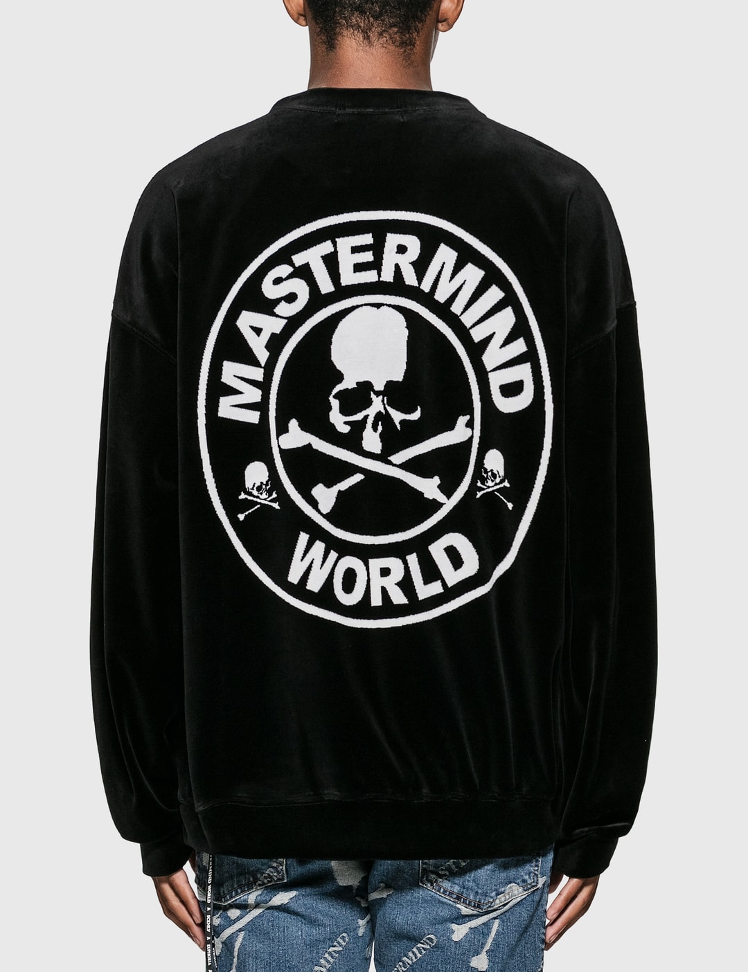 Mastermind World - Velour Crewneck Sweatshirt | HBX - Globally Curated ...